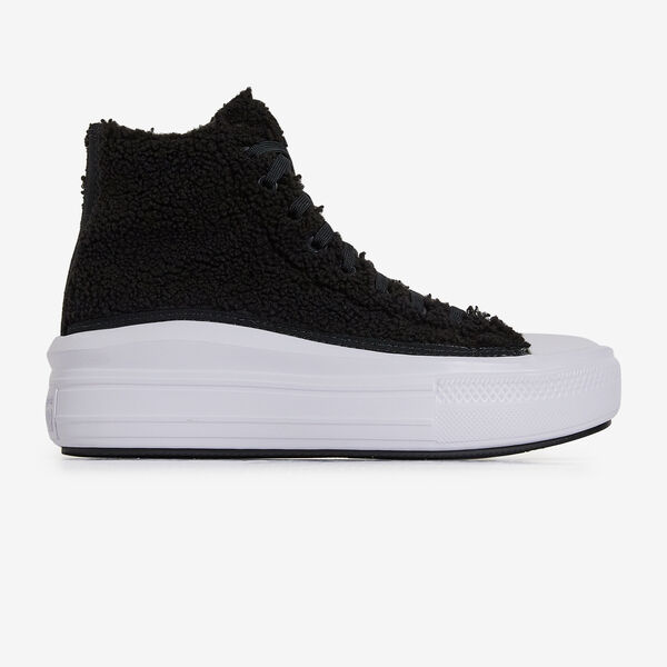 CONVERSE CHUCK TAYLOR ALL STAR MOVE HI SHERPA NOIR - SNEAKERS FEMME ...