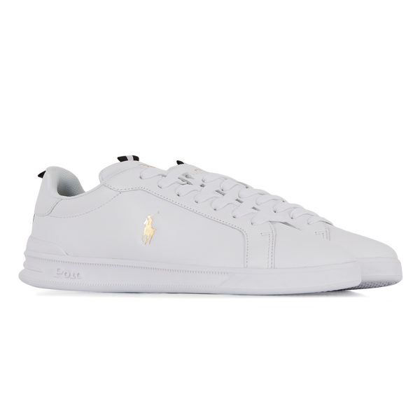 POLO RALPH LAUREN HERITAGE COURT TAPE BLANC - SNEAKERS HOMME | Courir.be
